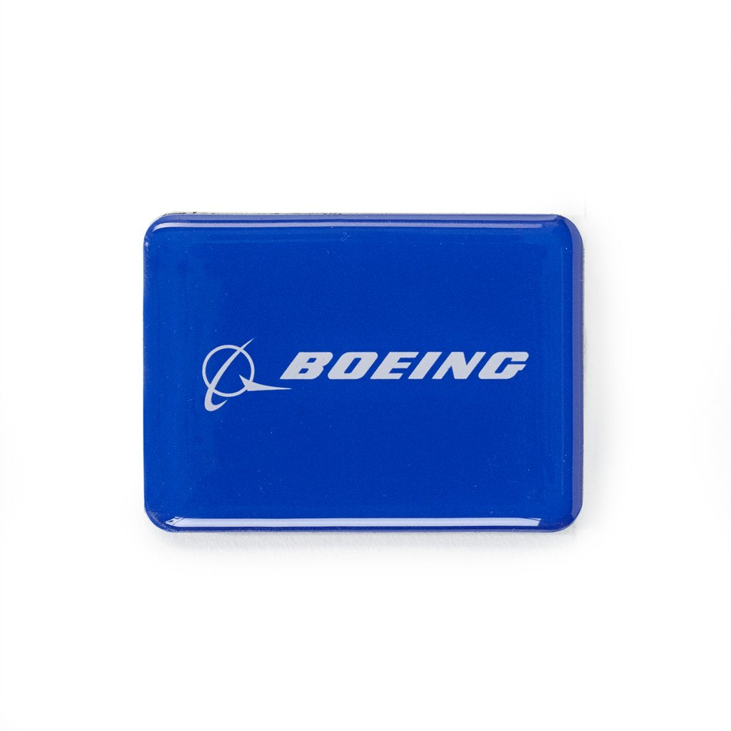 Boeing Logo Metallic Blue Magnet – Flight Experience Singapore