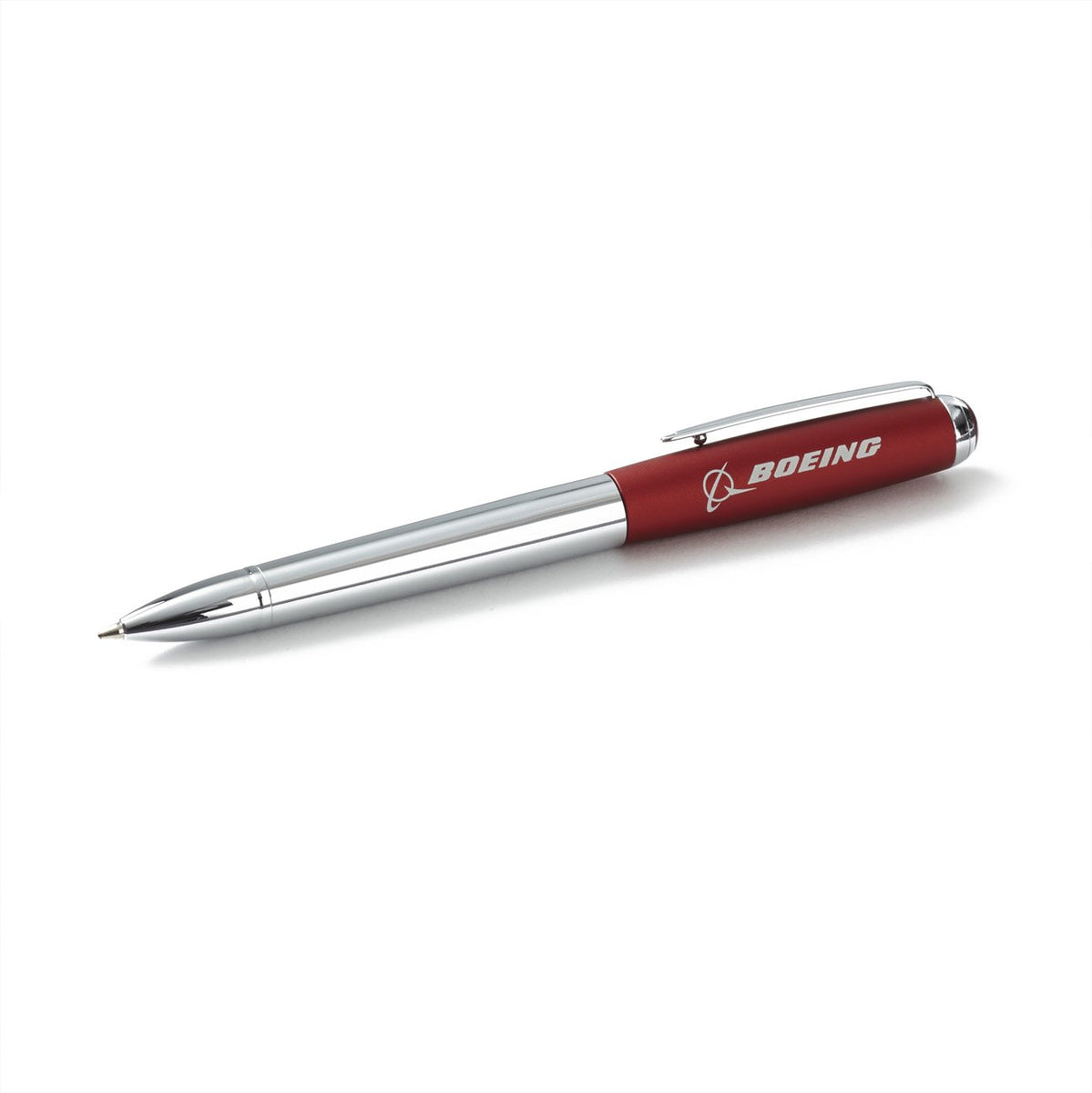 Boeing Luxe Matte Chrome Ballpoint Pen – Flight Experience Singapore